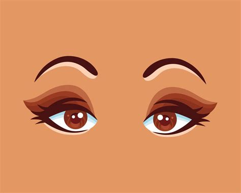 icon face illustration and eyebrows 9902071 Vector Art at Vecteezy