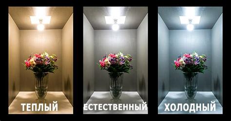 Температура цвета светодиодных ламп: таблица свечения, теплый и ...
