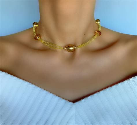 «VESNA» Beautiful & Luxury Necklace With Crystal Beads & Earrings ...