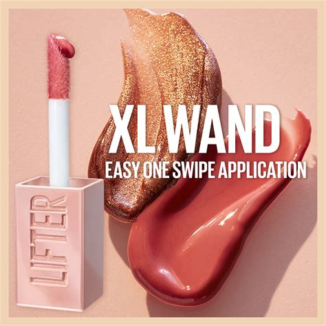 Maybelline Lip Lifter Hydrating Lip Gloss with Hyaluronic Acid, Ice, 0. ...