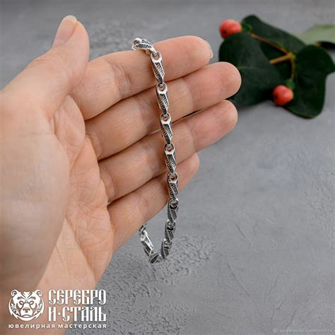 Браслет цепочка Спартанец. Серебро 925 с чернением.Арт.706 – купить на ...