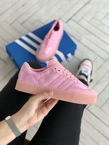 Кроссовки женские Adidas Sambа pink / кеды Адидас Самба розовые (ID ...