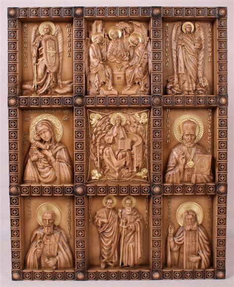 Иконы Святых — купить в Мастерская резных икон из дерева ShatoWood