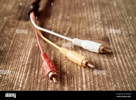 Audio-video analog cable Stock Photo - Alamy