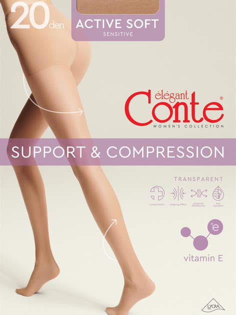 Колготы 20 Den женские Conte Elegant Active Soft 14С-71СП 3 р Черные ...