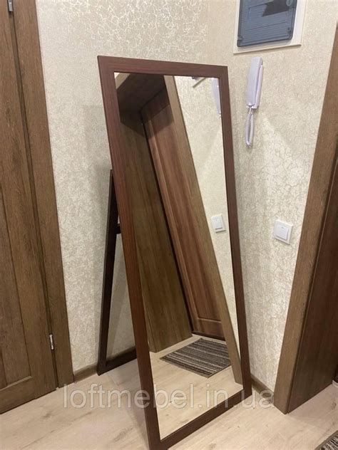 Зеркало большое напольное в Коричневой раме на напольной ножке ростовое ...