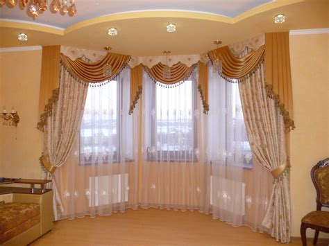 Эркерный карниз для штор: 65 фото