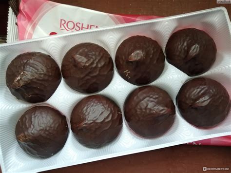Зефир ROSHEN Малиновый глазированный черным шоколадом - «Вкууусный ...