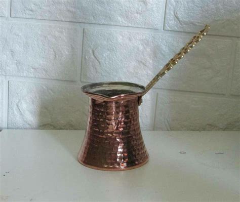 Authentic Set of Brass Turkish Coffee Pots for Coffee Lover