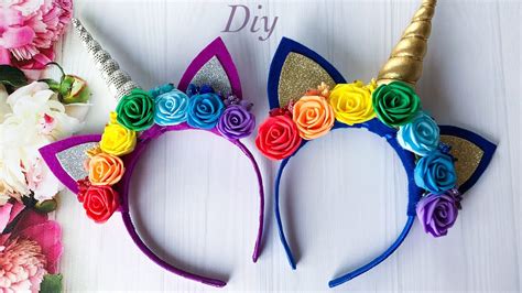 DIY Unicorn Headband Ободок единорог своими руками Как сделать рог ...