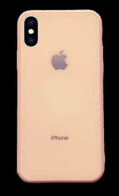 Чехол стеклянный Glass case для IPhone X/Xs (07) Orange оранжевый ...