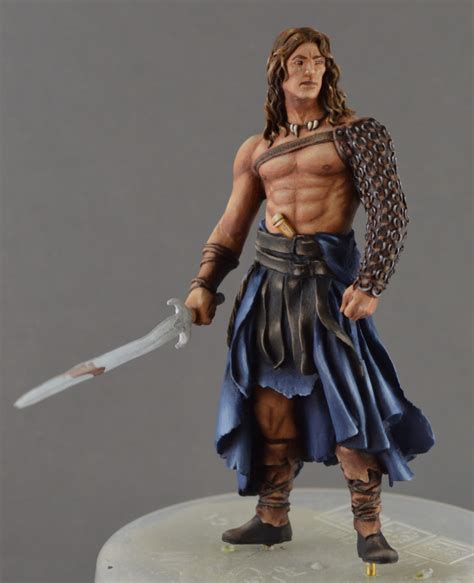 Jen's Mini Painting: Barbarian: Shoes, Belts