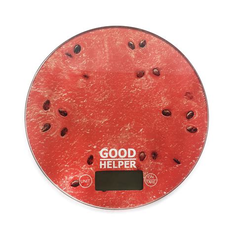Кухонные весы Watermelon GoodHelper KS-S05 круглые до 7 кг, красный ️ ...