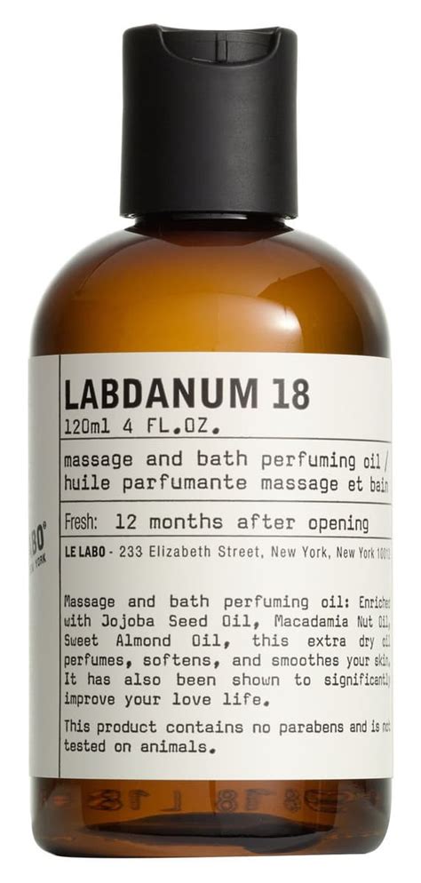 Le Labo Labdanum 18 Body Oil ingredients (Explained)