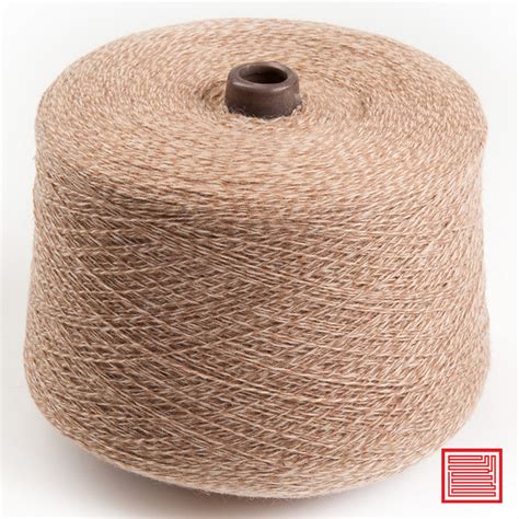 100% верблюжий пух (575 м 100 г, цвет: бежвый+кремовый, 2-ply, пряжа Nm ...