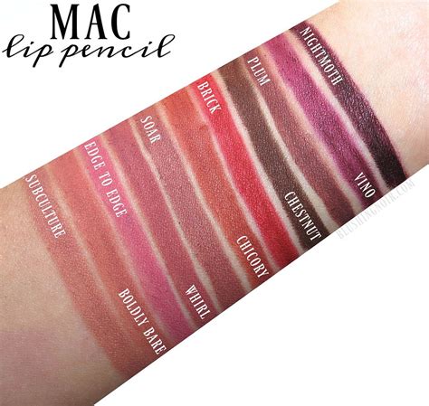 MAC Lip Pencil Swatches + Review | Mac lip pencil, Mac lip liner, Mac lips