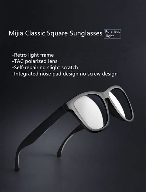 Xiaomi Mijia Classic Square Sunglasses: where to buy, features and reviews