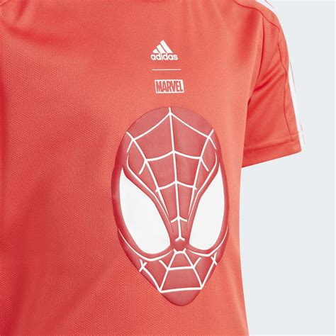 Для детей :: Одежда :: Футболка Adidas x Marvel Spider-Man красная