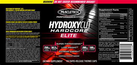 Hydroxycut Hardcore Elite; Potente quemador de grasas