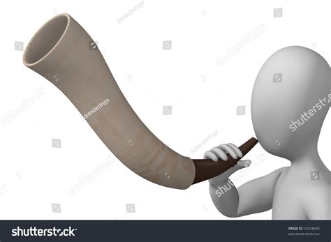 3d Render Cartoon Character Horn Stock Illustration 52018660 | Shutterstock