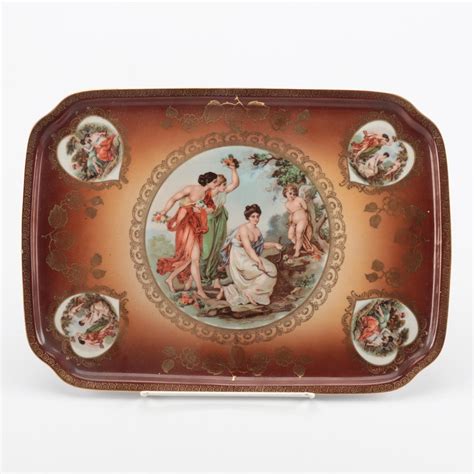 Mitterteich Hand-Painted Porcelain Platter, Early to Mid-20th Century ...