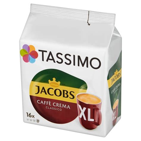 Tassimo Jacobs Caffè Crema Classico XL Kawa mielona (16 kapsułek) 132g ...