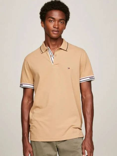 Поло длинное мужское Tommy Hilfiger Regular Fit MW0MW31567 2XL Хаки ...