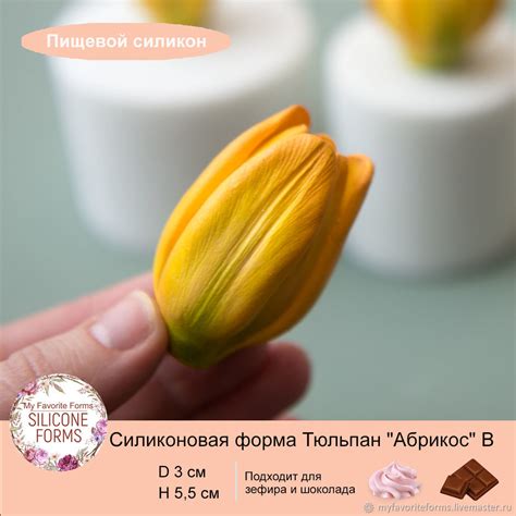 Силиконовая форма для зефира и шоколада Тюльпан "Абрикос" В в интернет ...