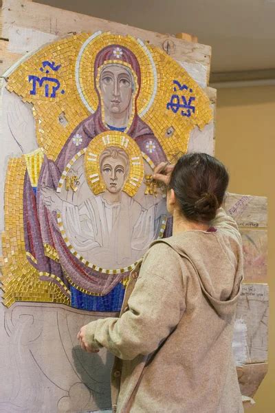 Художественный процесс — стоковое изображение