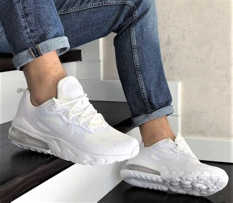 Кроссовки Мужские Nike Air Max 270 React Белые с Амортизацией (Наличие ...