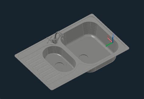 Мойка двойная Franke - Чертежи, 3D Модели, Проекты, Интерьер и мебель