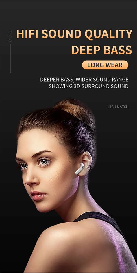 Беспроводные мини-наушники Pro 6 Pro6, Bluetooth 5,0, Hi-Fi ...