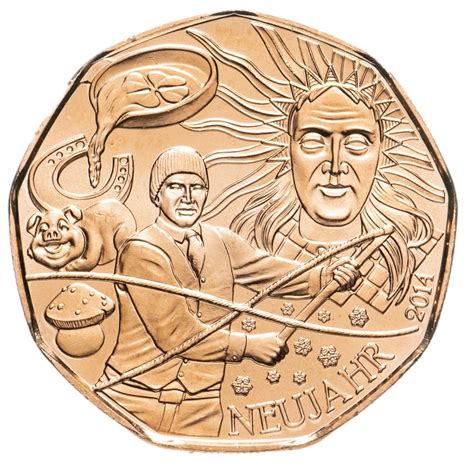 Монета Австрия 5 евро 2014 Фольклор стоимостью 1356 руб.
