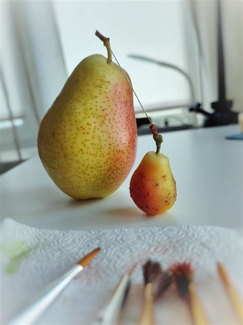 My trial to create a miniature pear 🍐 : r/Miniworlds