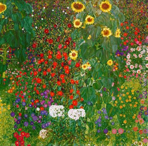 Gustav Klimt Garden with Sunflowers 1905-6 Painting anysize 50% off ...