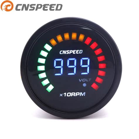 CNSPEED Auto Tachometer 2 "52mm Tachometer 12v Digital Smoker 200 ...