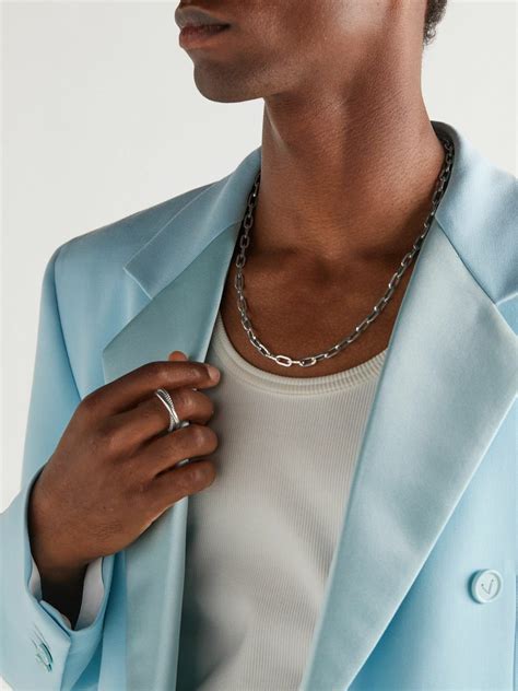 Bottega Veneta - Sterling Silver Chain Necklace Bottega Veneta