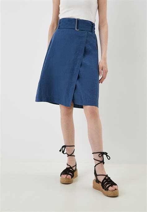 Юбка United Colors of Benetton, цвет: синий, RTLACP095401 — купить в ...