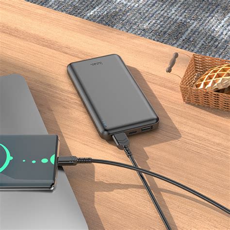 HOCO J100 Power Bank Battery 10000mAh , USB x2 – Megamall Online Store