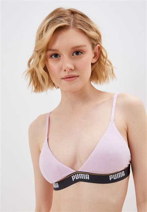Бюстгальтер PUMA PUMA TRIANGLE PADDED BRALETT, цвет: фиолетовый ...