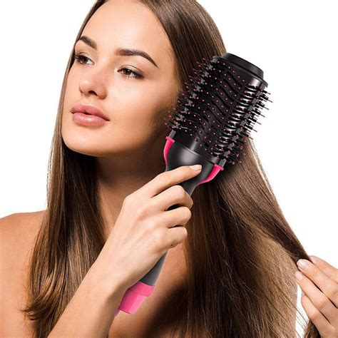 Фен-браш с расческой, щетка для укладки волос One Step Hair Dryer ...