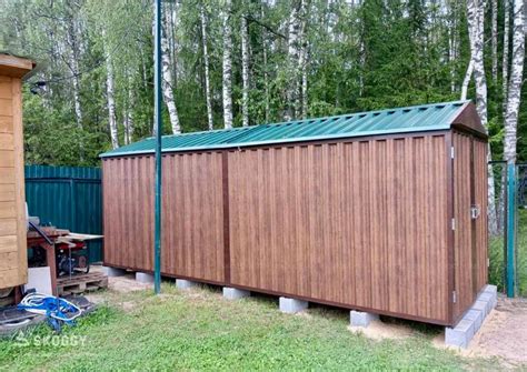 Купить Контейнер для Хранения с Двускатной Крышей Стандартный SKOGGY 6м ...