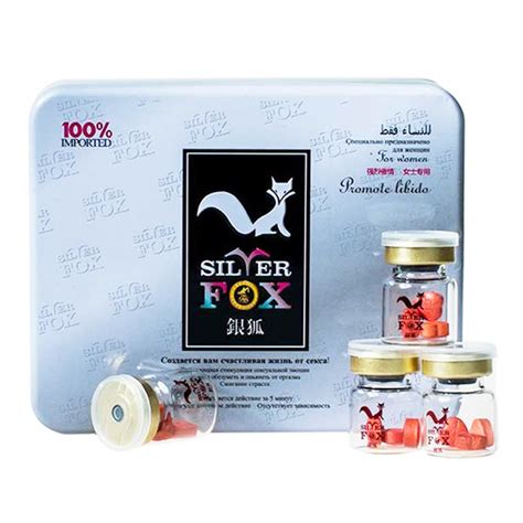 Женские возбуждающие таблетки Silver Fox, 3 шт. в 1 б.