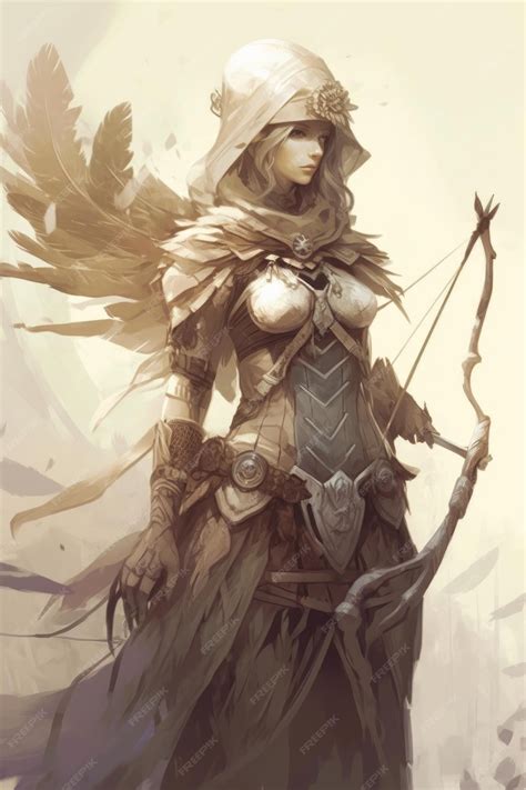 Premium AI Image | Dark knight archer art concept