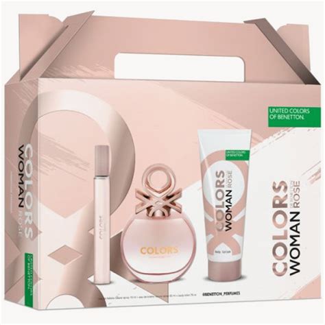 COLORS WOMAN ROSE DE BENETTON EDT 50ML+BL 75ML+EDT 10ML