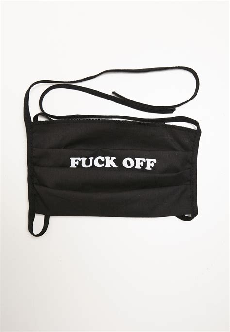 Startseite / Accessoires / Masken / Face Mask „Fuck off“ MT1367