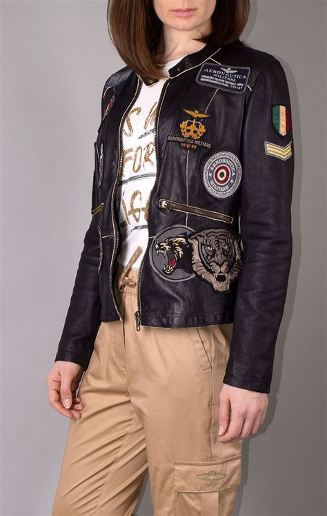 Женская куртка AERONAUTICA MILITARE кожа SS 20/IT chocolate (PN 6008 ...