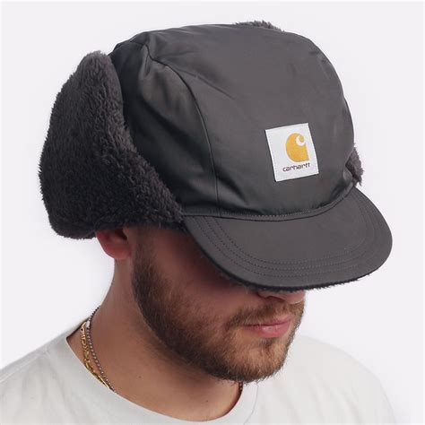 Мужская шапка-ушанка Carhartt WIP Jackson Cap (I030946-vulcan) - купить ...