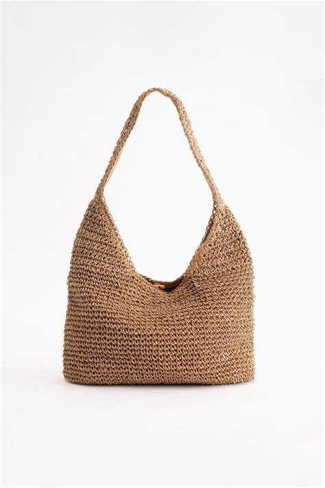 Плетеная сумка-тоут бежевый цвет - LIME | Carteras, Bolso hobo, Bolso ...