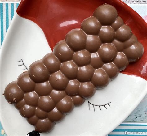 Шоколад молочный пористый Milka «Bubbles» с Бананово-Йогуртовой ...